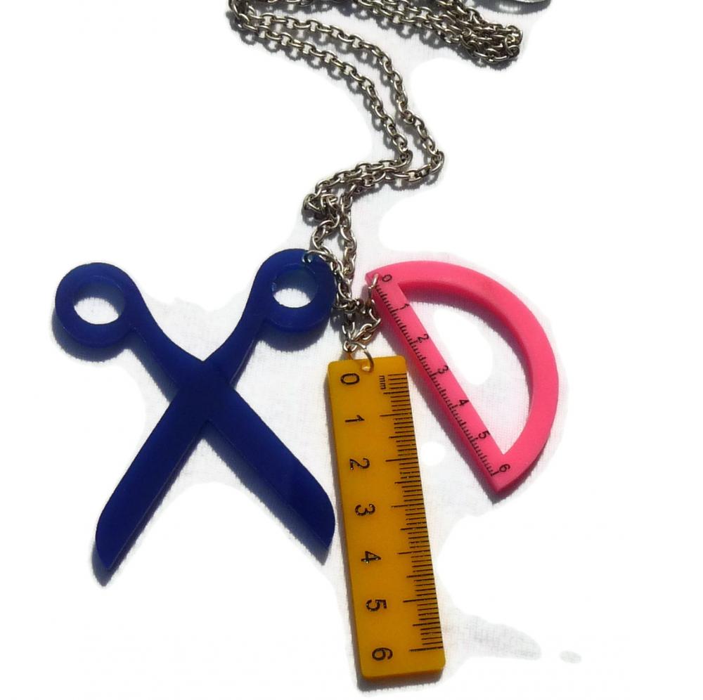 Geometry Necklace,back To School Jewelry,lasercut Acrylic on Luulla